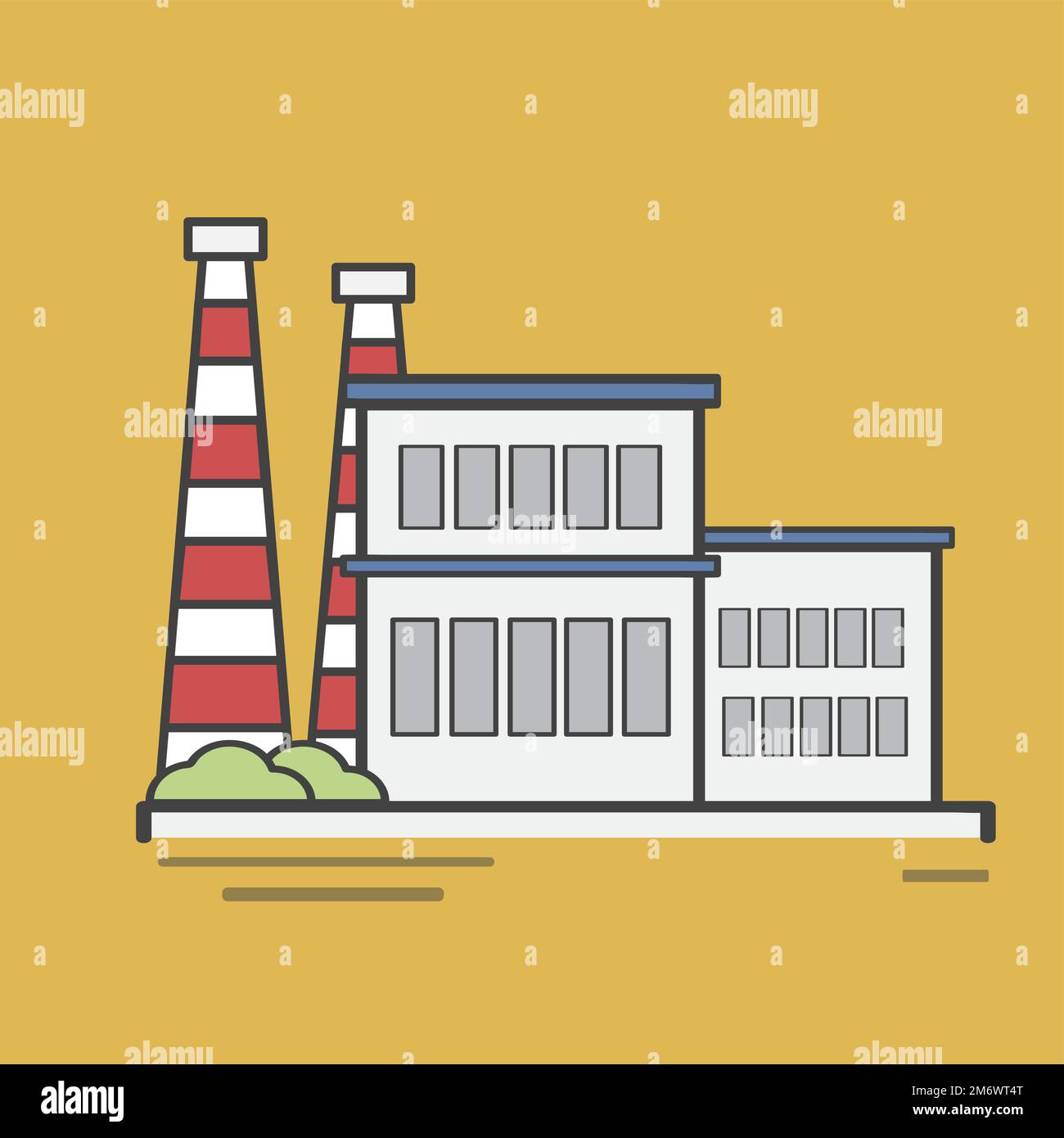 Illustration of a power station Stock Vector Image & Art - Alamy