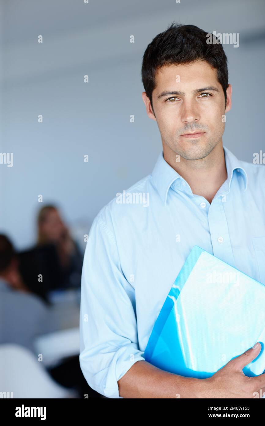 Taking my job seriously. a serious young professional handling the ...