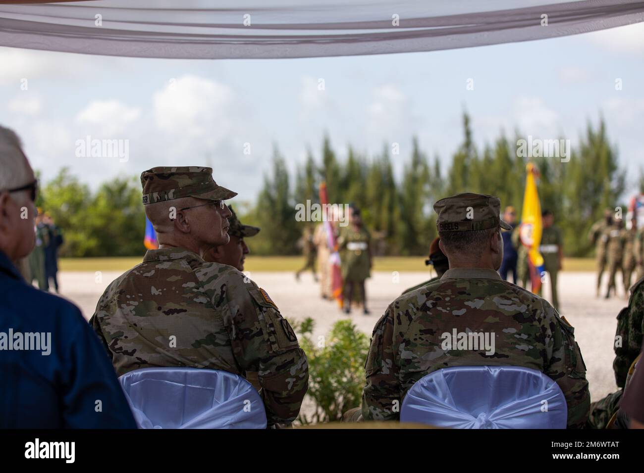 Kentucky National Guard Lt. Col. Darin Bussabarger and Lt. Col. Steven ...
