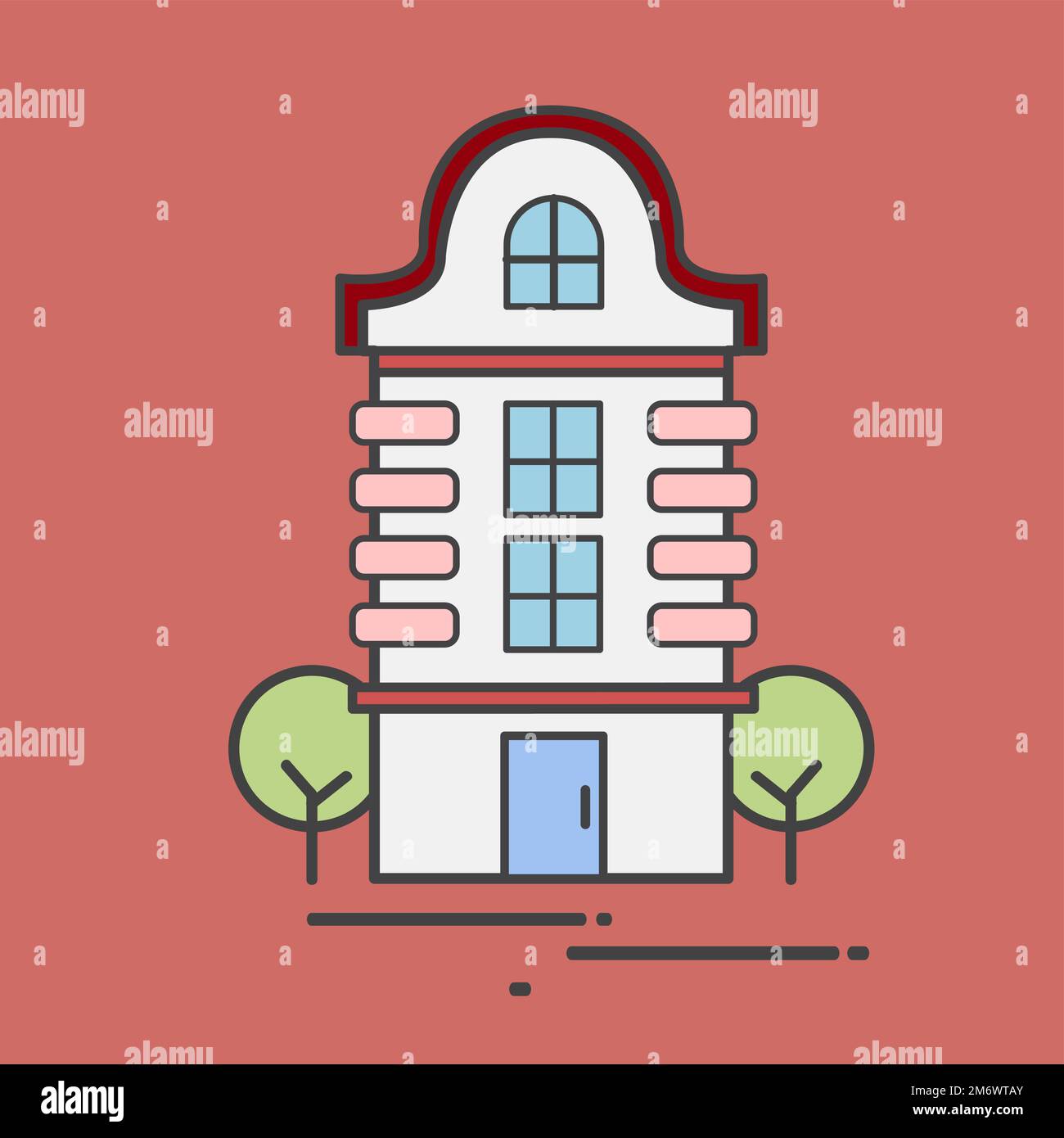 Apartment condo condominium building Stock Vector Images - Alamy