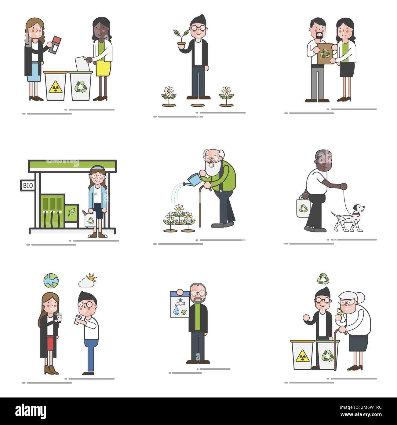 Illustration set of environmental vector Stock Vector Image & Art - Alamy