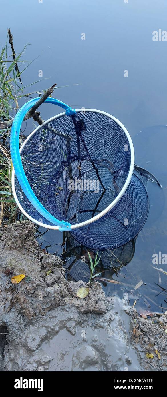 Fishing cage is standing on water. High quality photo Stock Photo - Alamy
