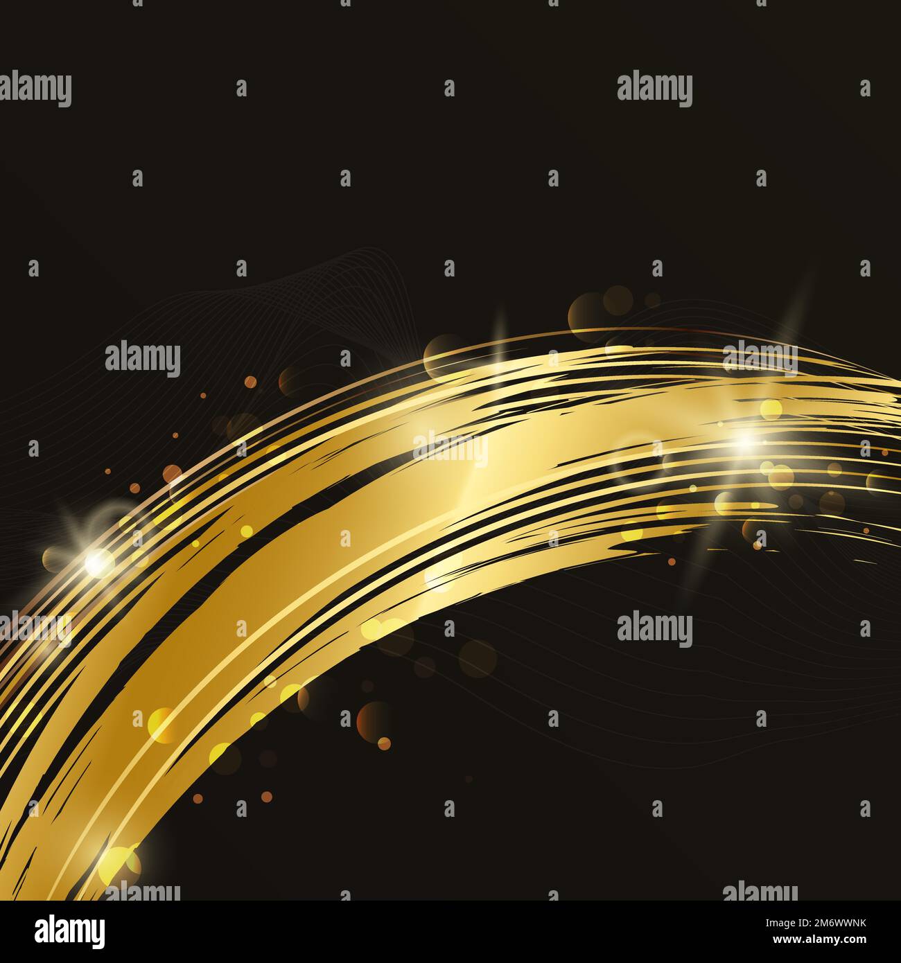 Golden wave abstract background vector Stock Vector Image & Art - Alamy