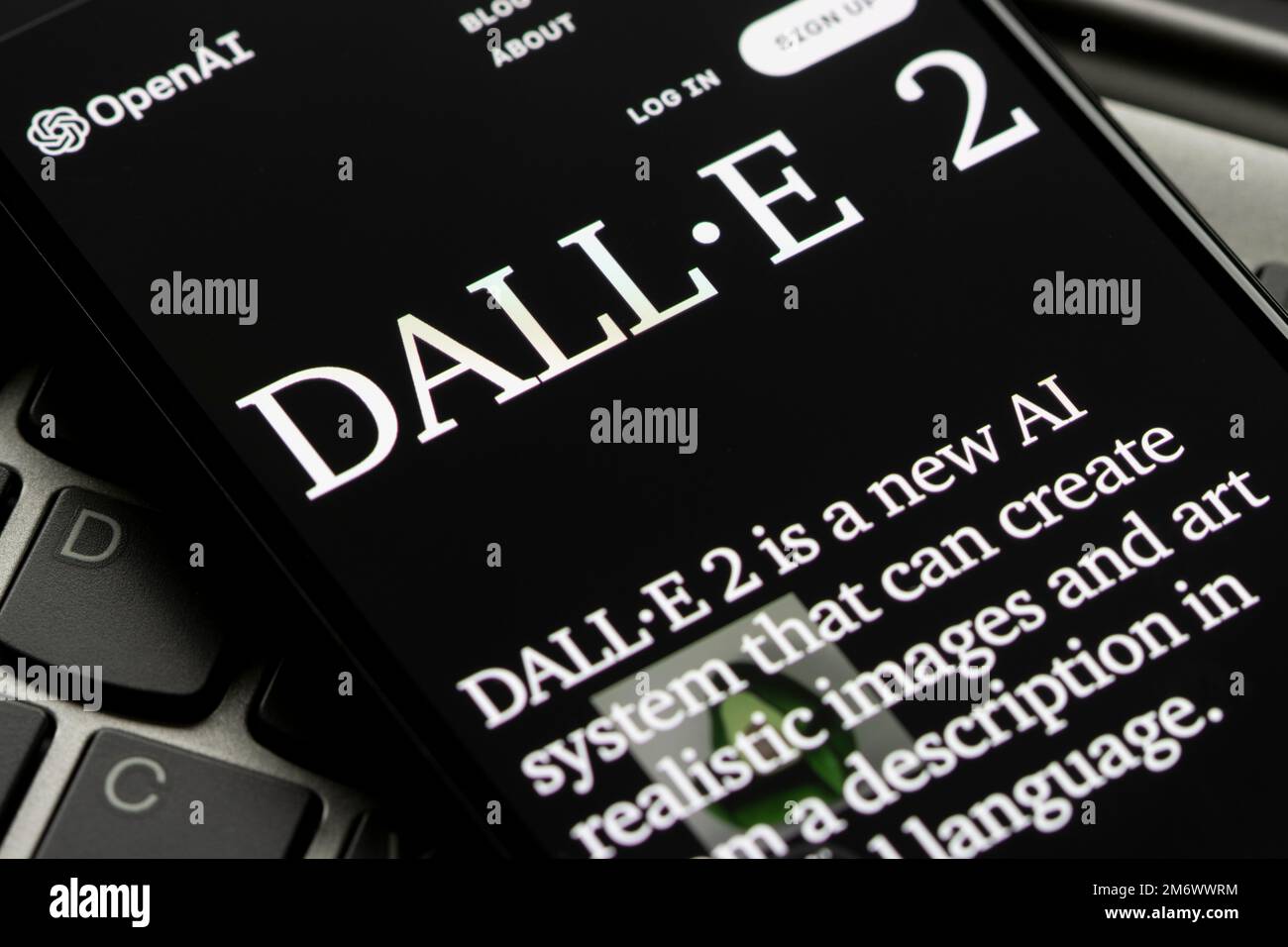 Webpage of DALL·E 2, a new AI system developed by OpenAI that can ... Webpage of DALL·E 2, a new AI system developed by OpenAI that can ...