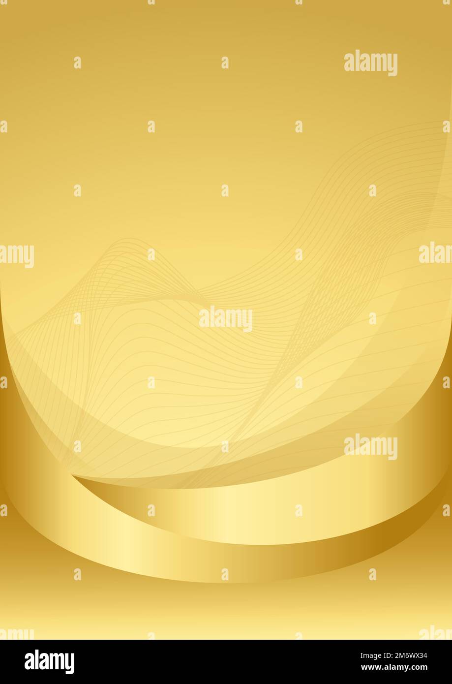 Golden wave abstract background vector Stock Vector Image & Art - Alamy