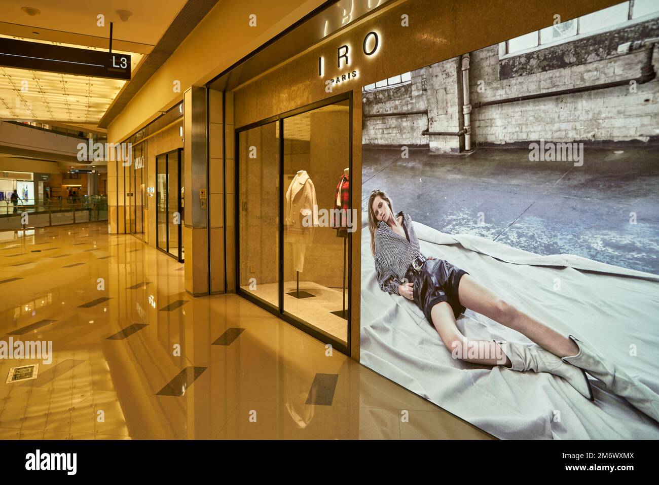 SHENZHEN, CHINA - CIRCA NOVEMBER, 2019: IRO Paris storefront as seen at ...