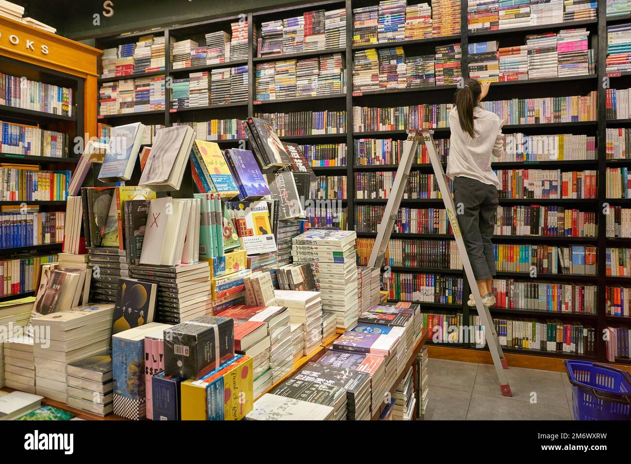 Employee in bookstore hi-res stock photography and images - Alamy