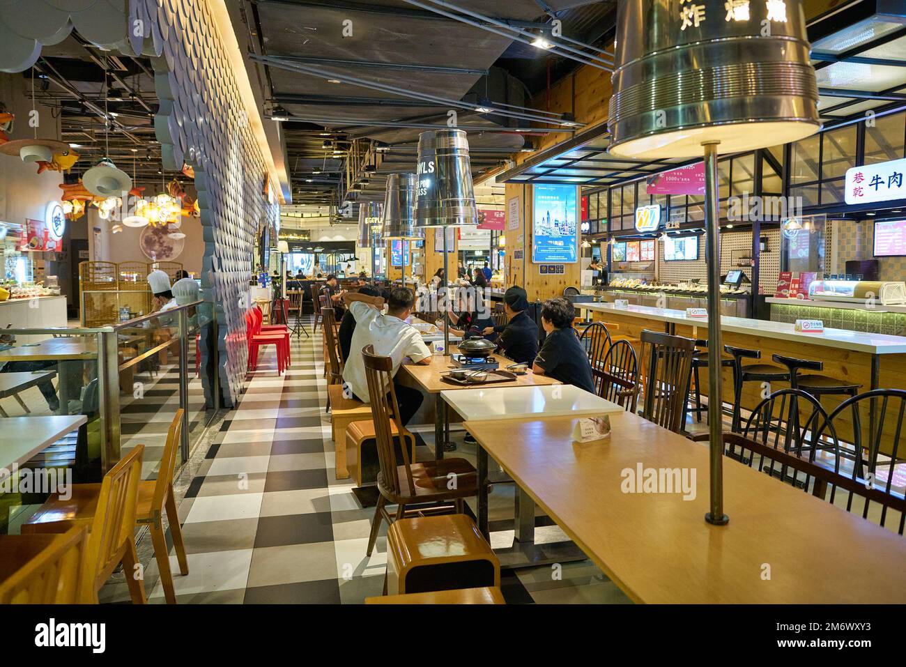 SHENZHEN, CHINA - CIRCA NOVEMBER, 2019: interior shot of Deli City at ...