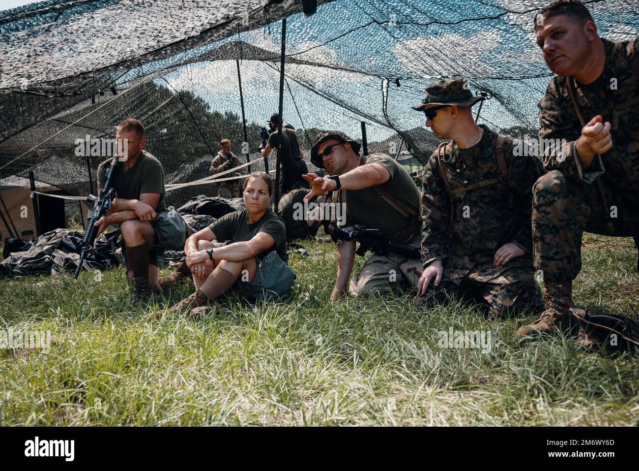U.S. Marine Corps Col. Lauren S. Edwards, commanding officer of Combat ...