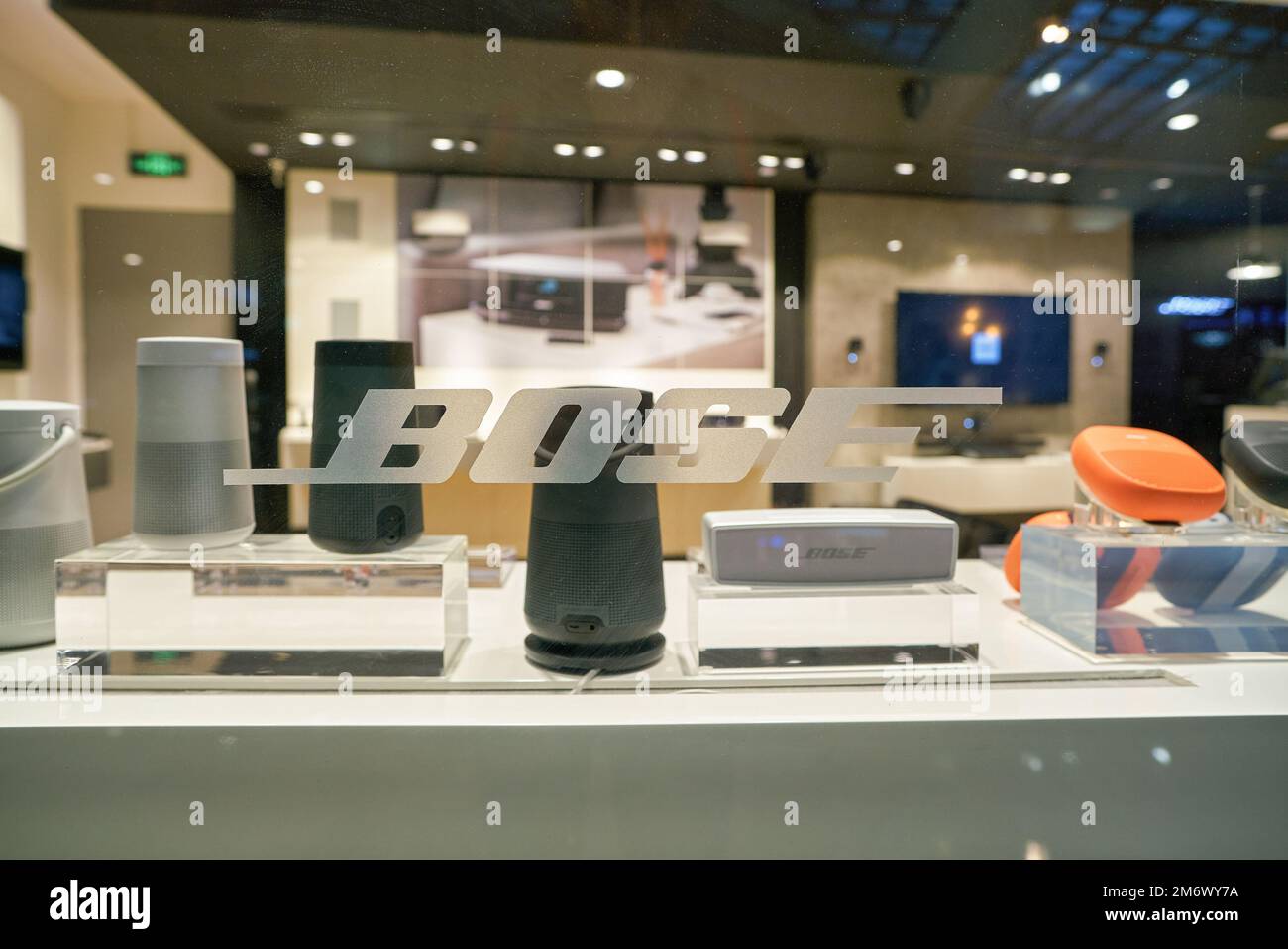 SHENZHEN, CHINA - CIRCA NOVEMBER, 2019: goods on display at Bose store in Shenzhen Stock Photo ...