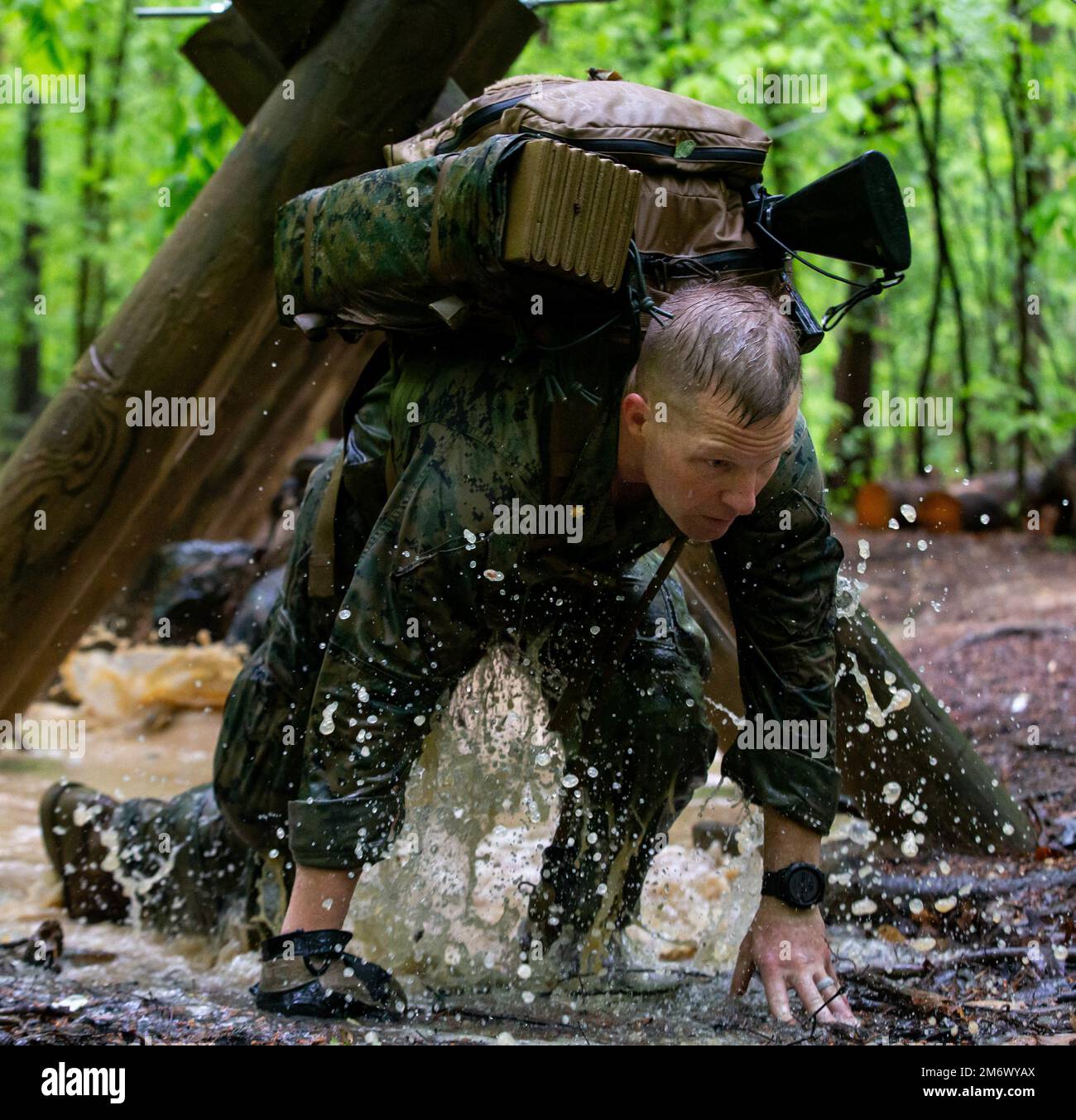 U.S. Marine Corps Maj. James Hartwig, S4 Alpha supply officer, 23rd Marine Regiment a native of ...