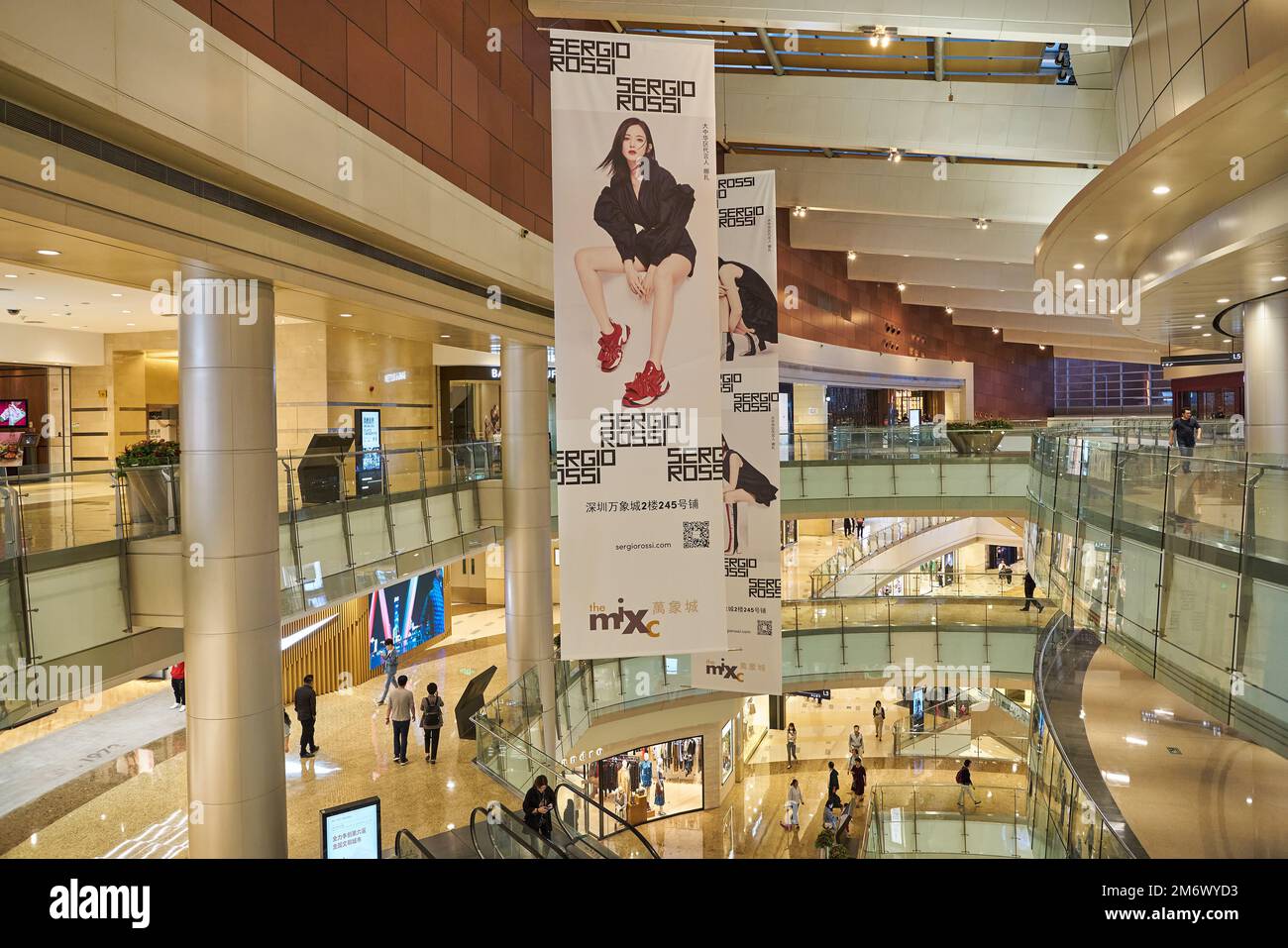 SHENZHEN, CHINA - CIRCA NOVEMBER, 2019: interior shot of MixC shopping ...
