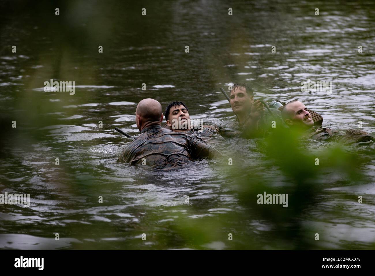 U.S. Marines with Marine Combat Training Battalion, School of Infantry ...