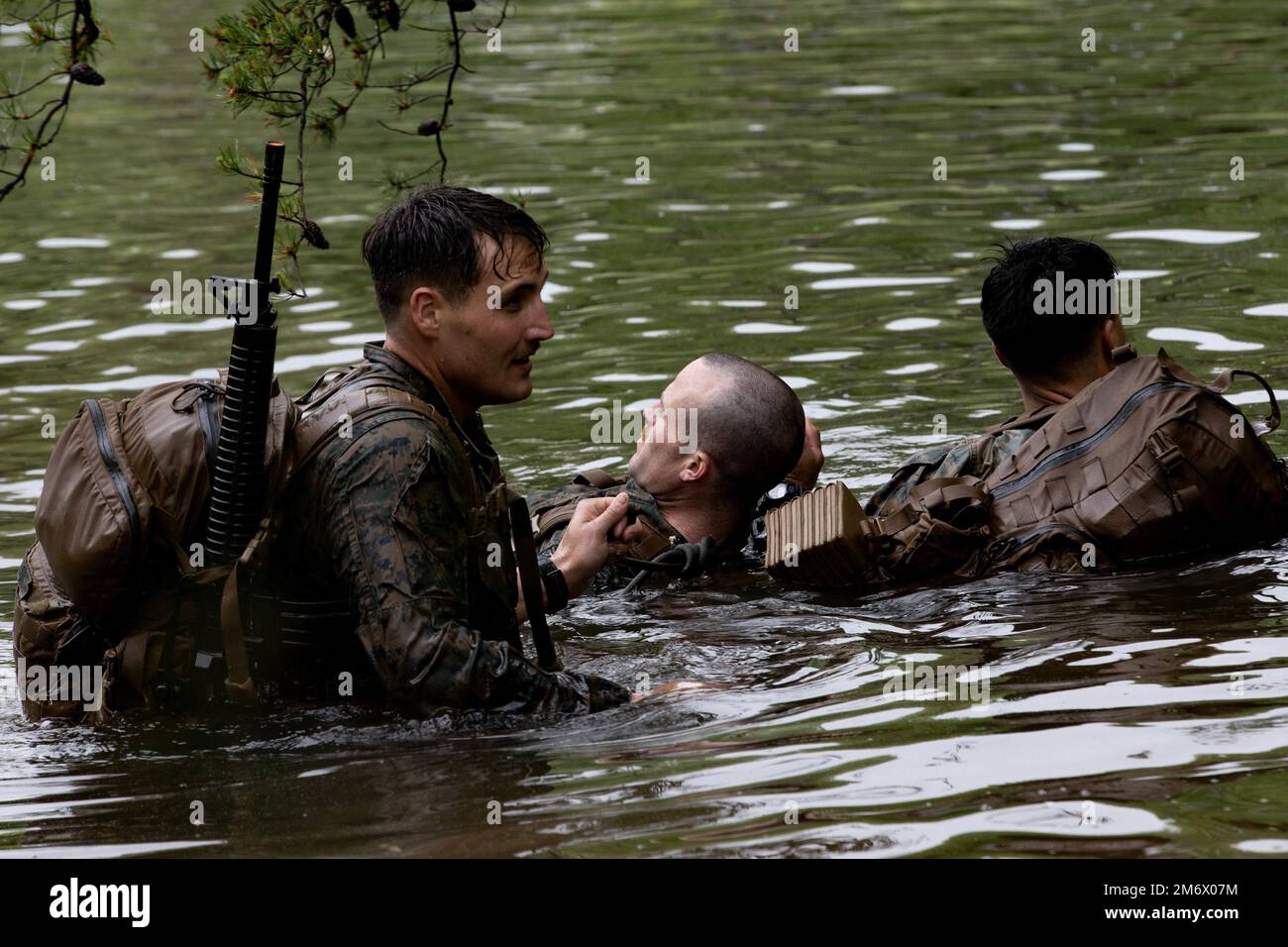 U.S. Marines with Marine Combat Training Battalion, School of Infantry ...