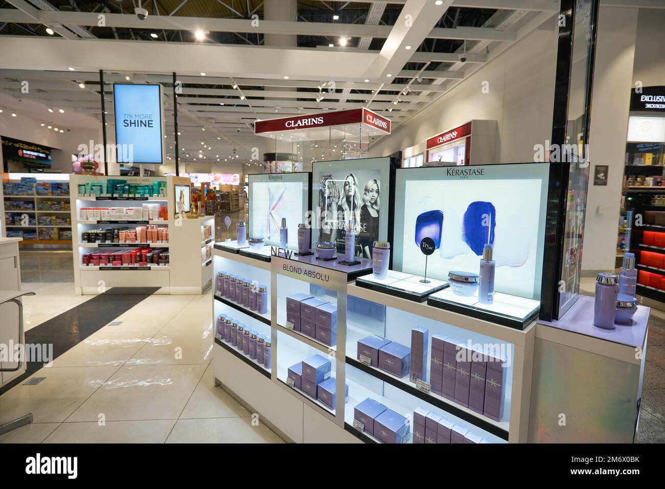 MOSCOW, RUSSIA - CIRCA DECEMBER, 2019: Kerastase personal care products ...