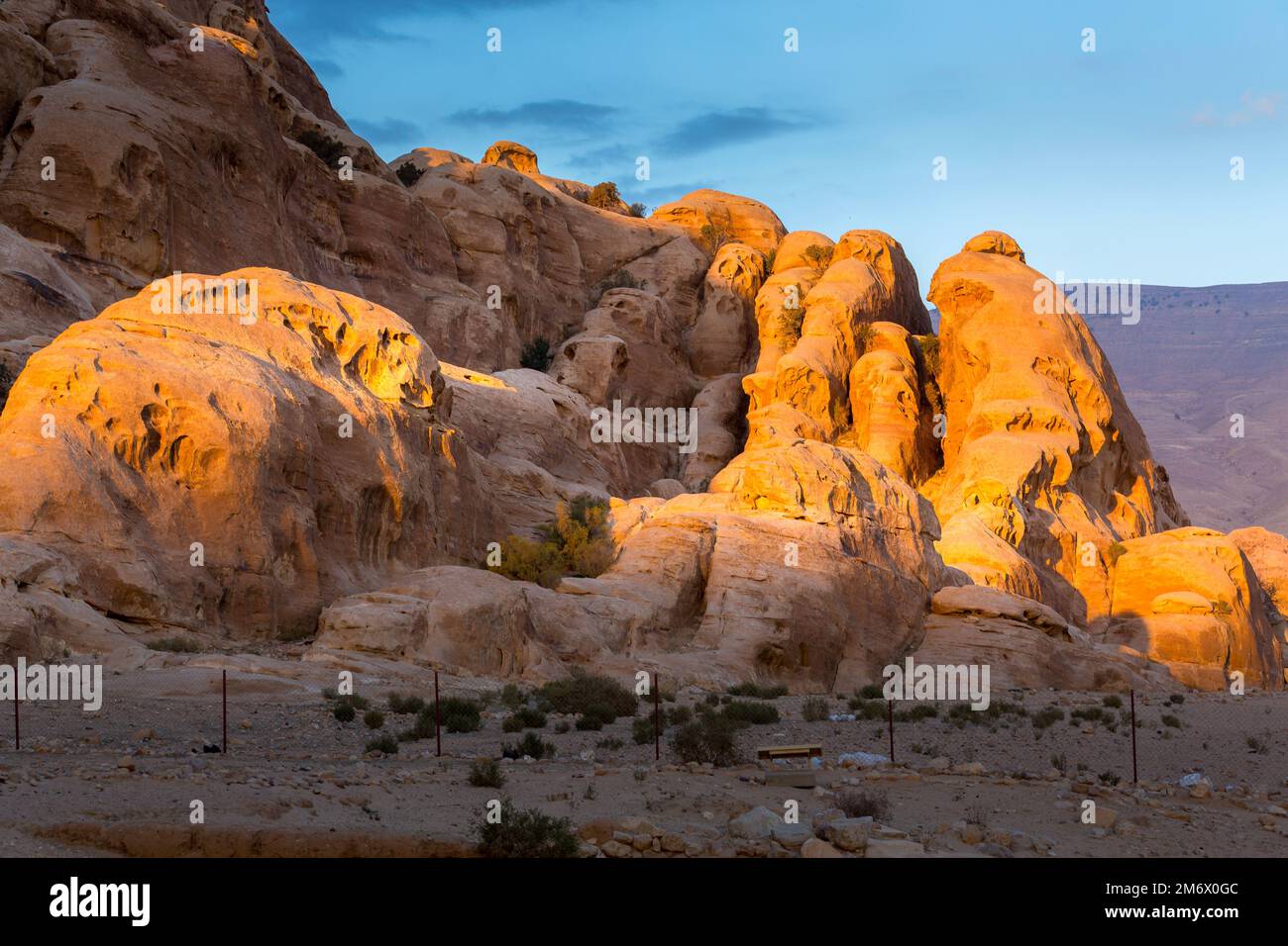 Sandstone rocks in little petra Jordan Stock Photo - Alamy