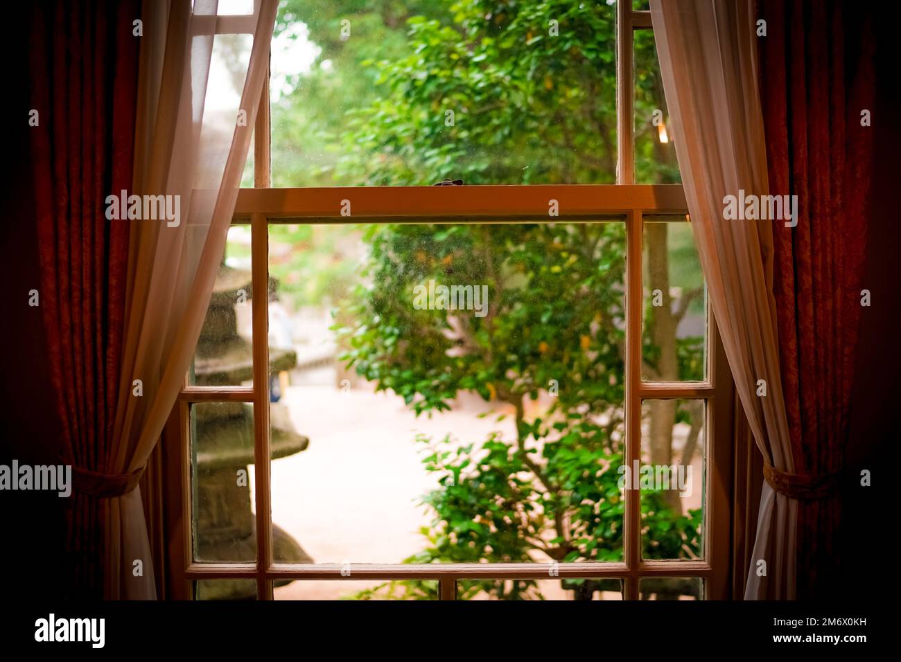 Retro Western Architecture window Stock Photo - Alamy