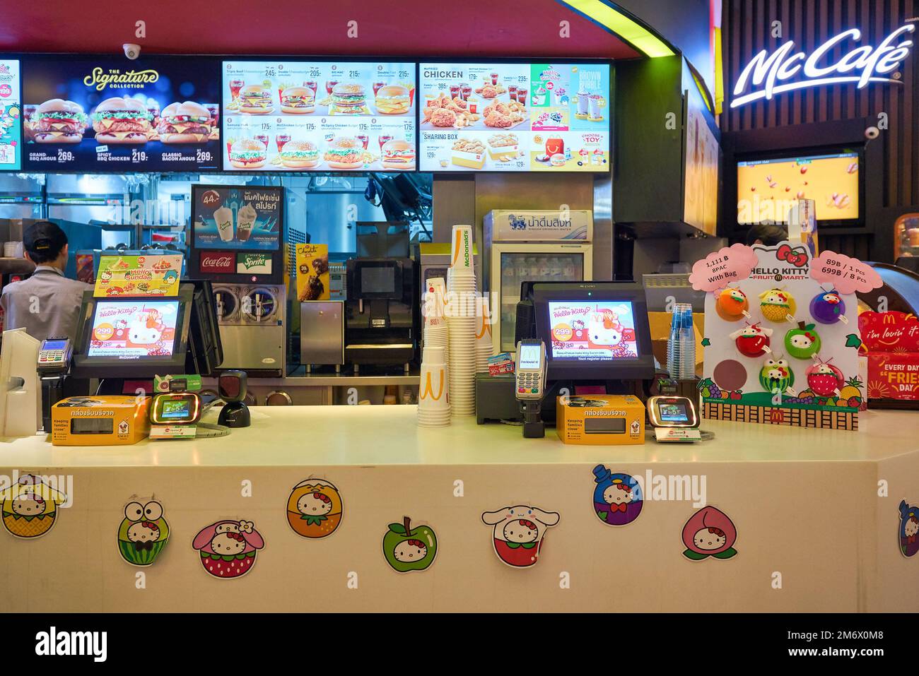 BANGKOK, THAILAND - CIRCA JANUARY, 2020: counter at McDonald's fast ...