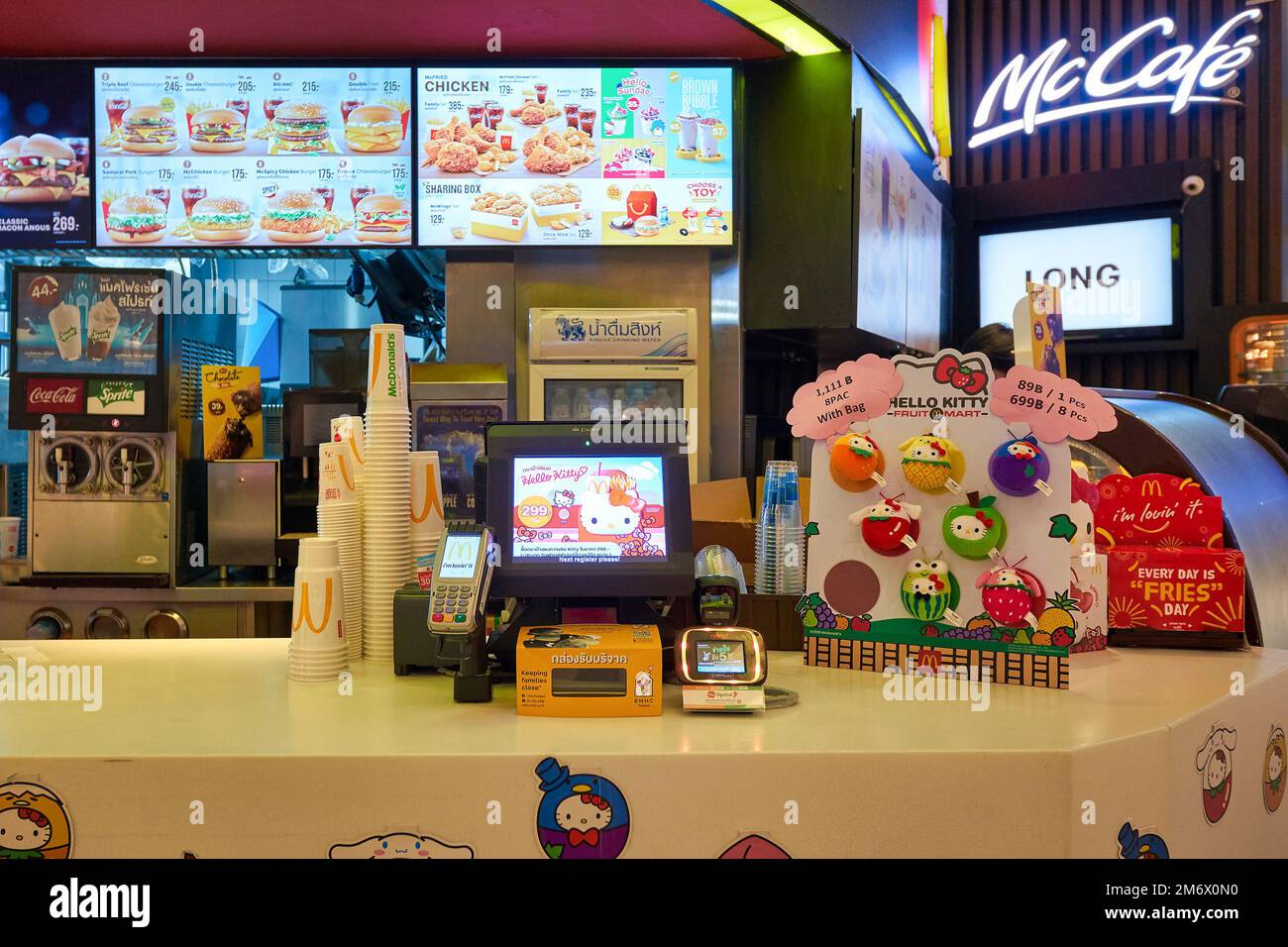 BANGKOK, THAILAND - CIRCA JANUARY, 2020: counter at McDonald's fast ...
