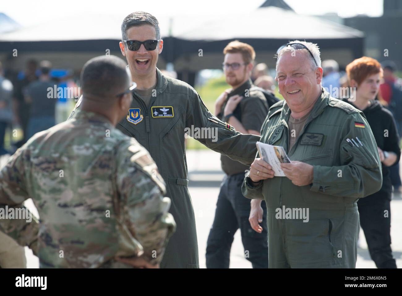 German air force commodore Thomas Schneider, 33rd Tactical Air Wing ...