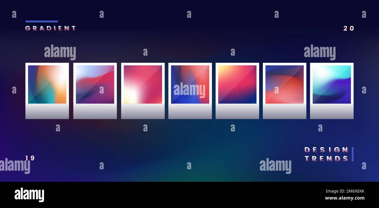 Colorful gradient trend element vector Stock Vector Image & Art - Alamy