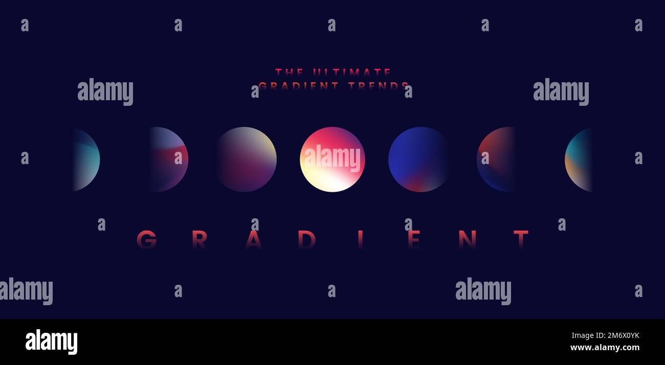 Colorful gradient trend element vector Stock Vector Image & Art - Alamy