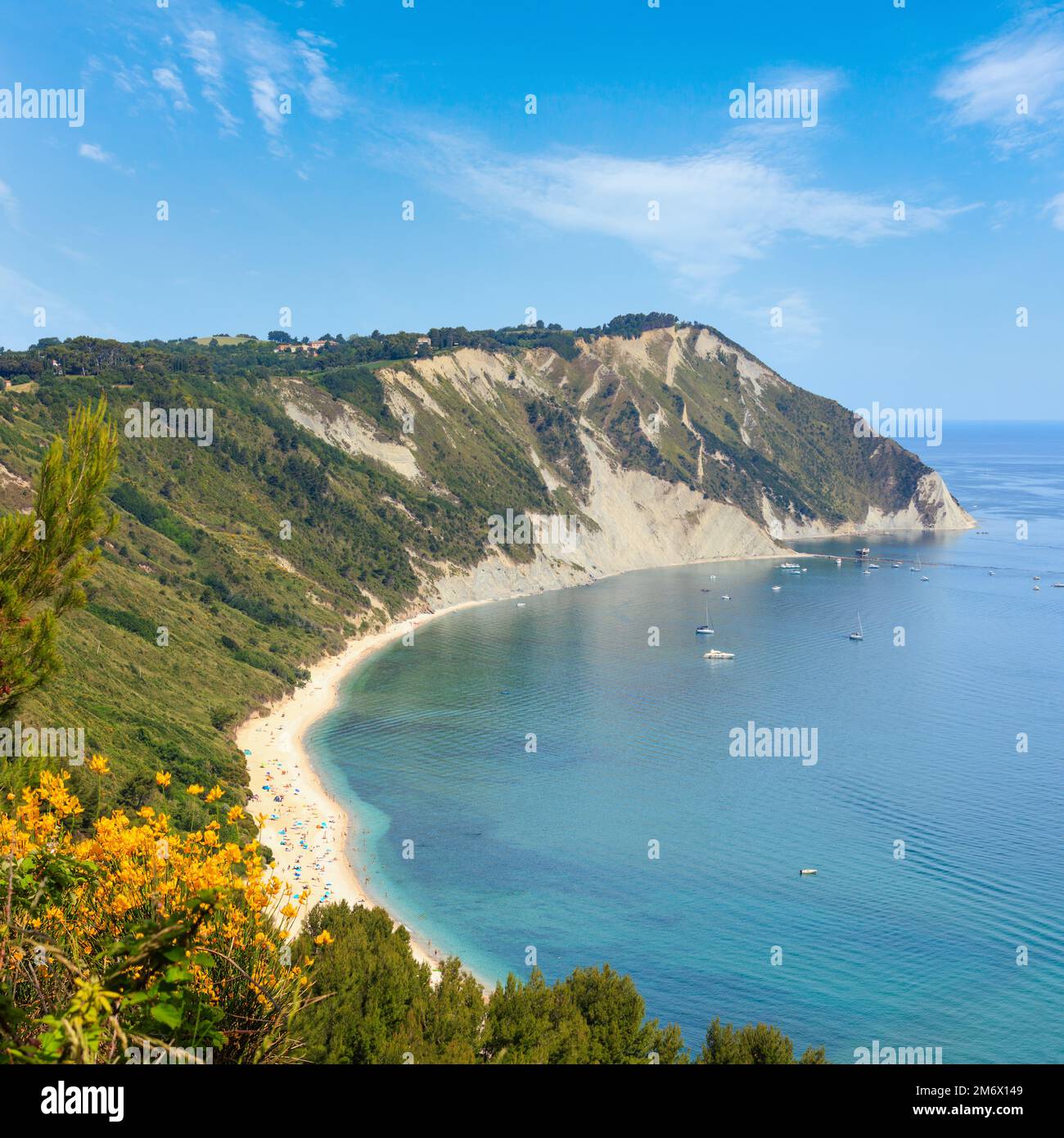 Summer Adriatic sea Mezzavalle beach Stock Photo - Alamy