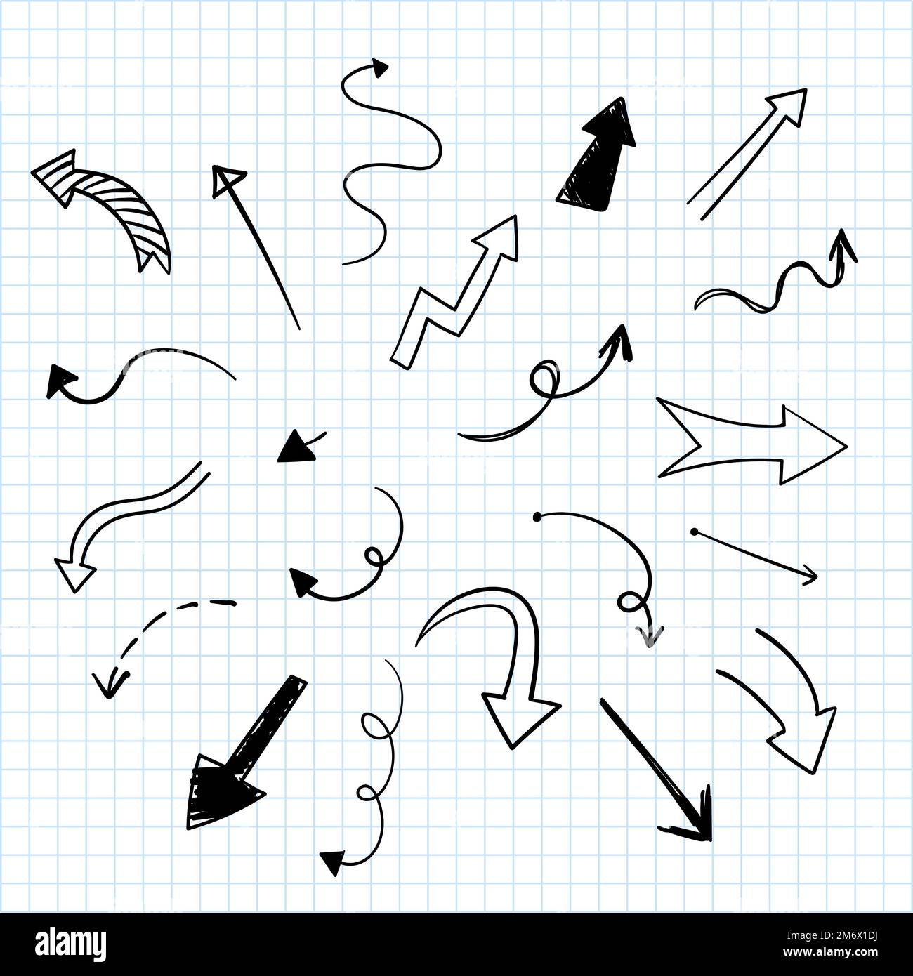 Arrows vector set Stock Vector Images - Alamy