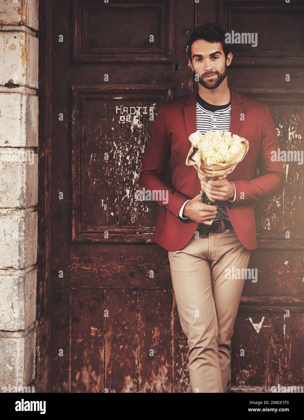 Chivalrous man holding hi-res stock photography and images - Alamy