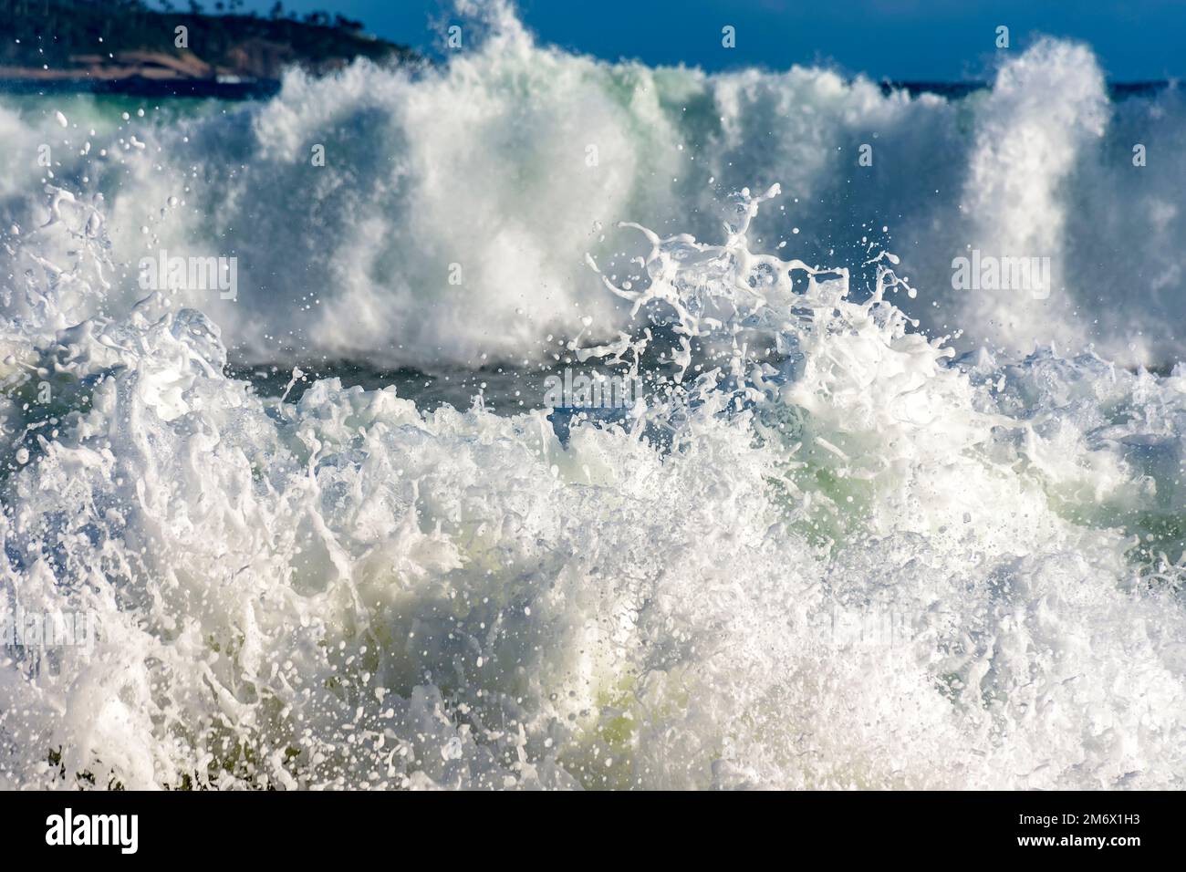 Rough sea waves splashing on hi-res stock photography and images - Alamy