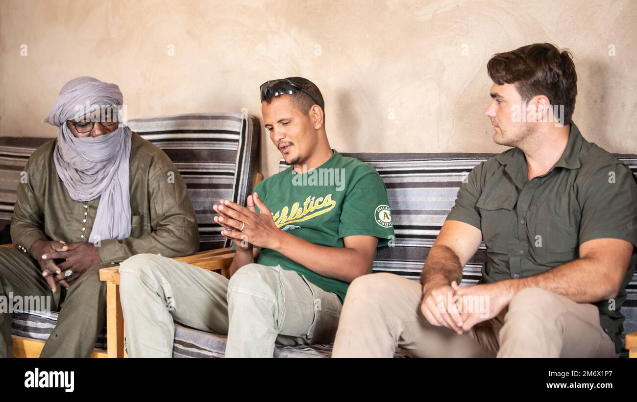 U.S. Army 1st Lt. Jackson Weidner, a civil affairs team leader attached ...