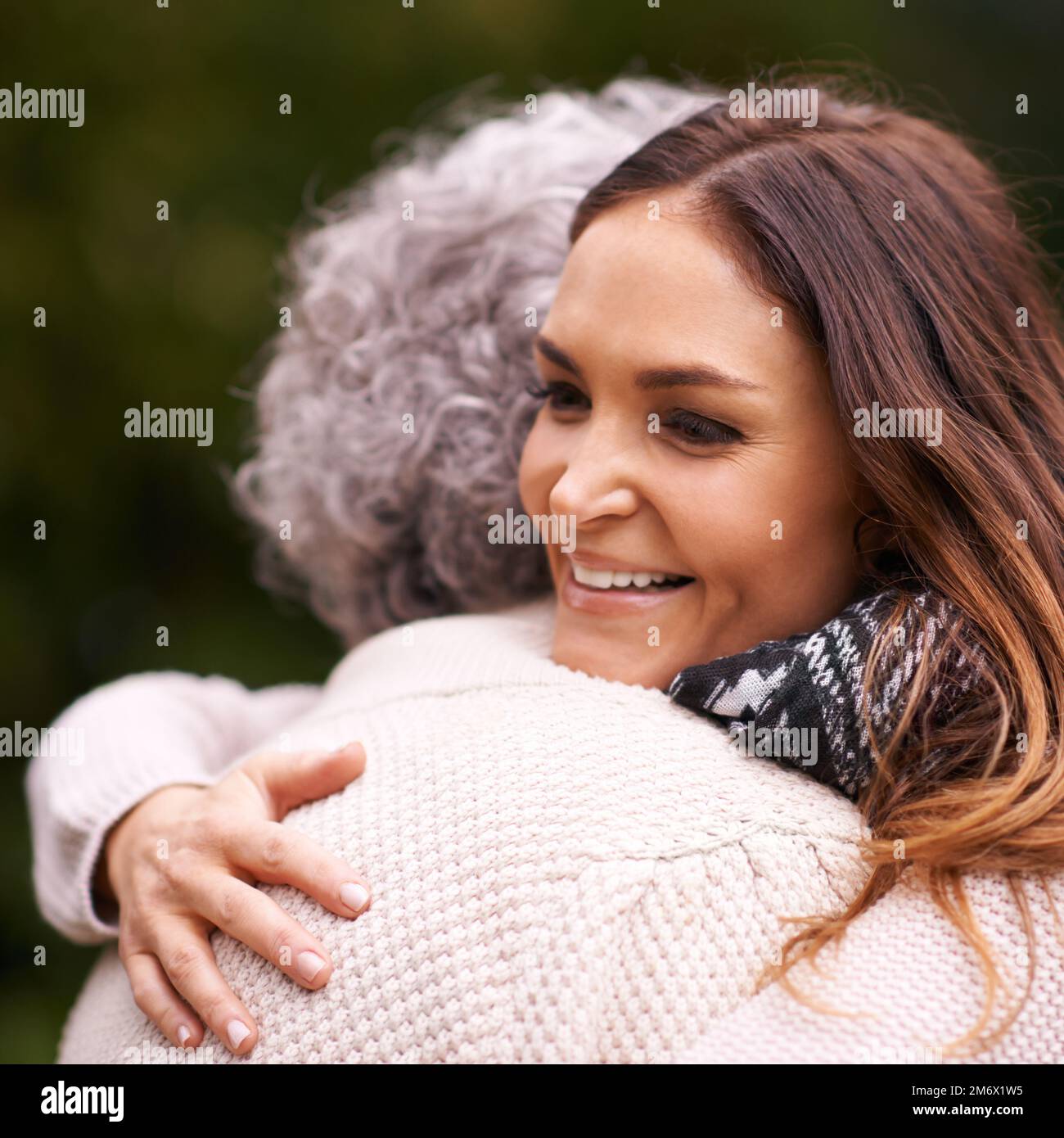 Woman senior embrace daughter elderly hi-res stock photography and ...