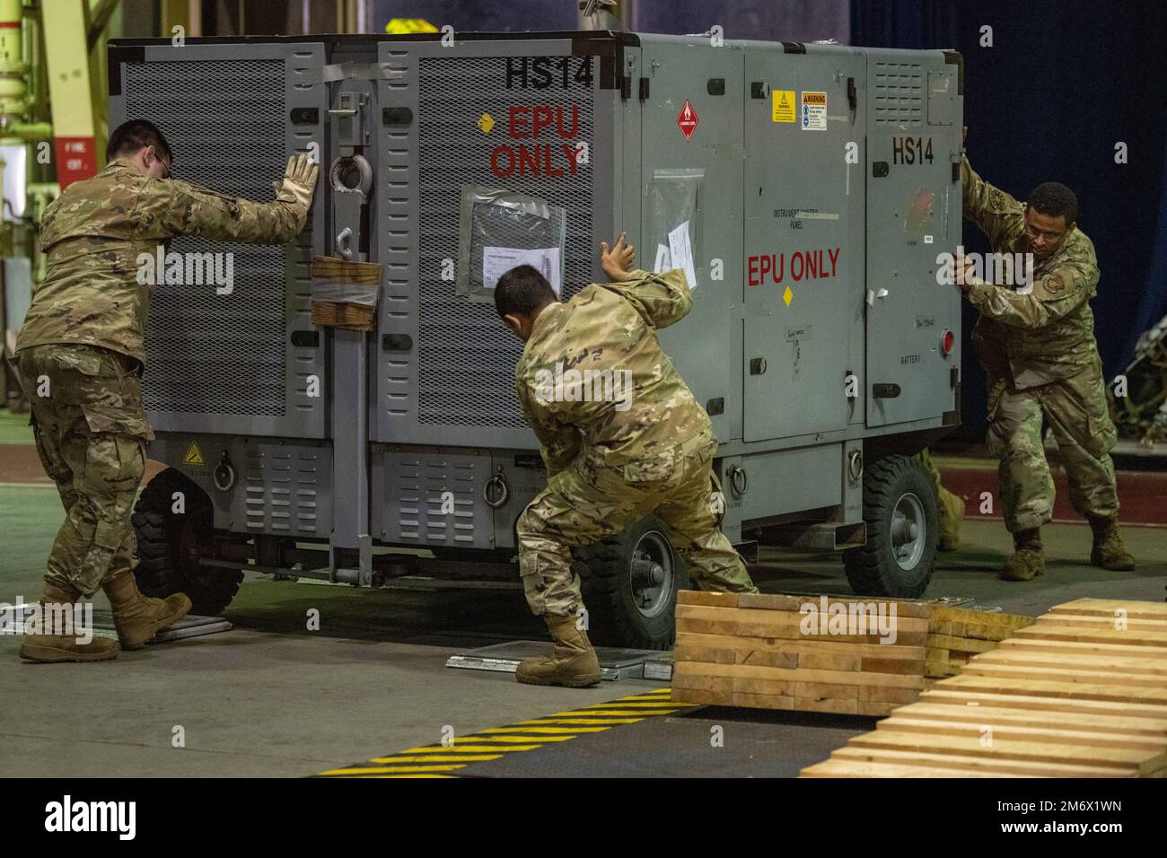 U.S. Air Force Airmen assigned to the 35th Logistics Readiness Squadron ...