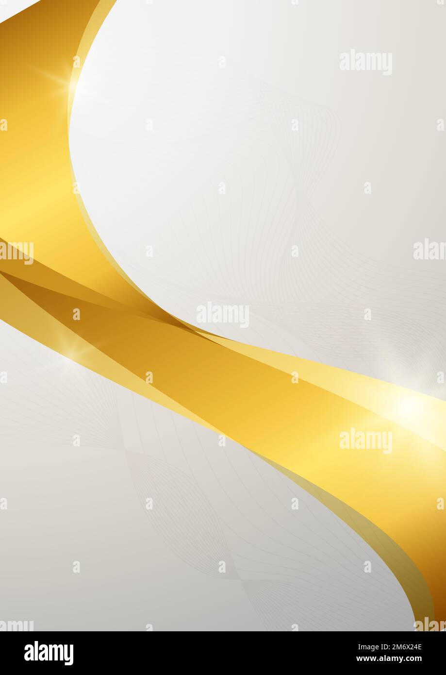 Golden wave abstract background vector Stock Vector Image & Art - Alamy