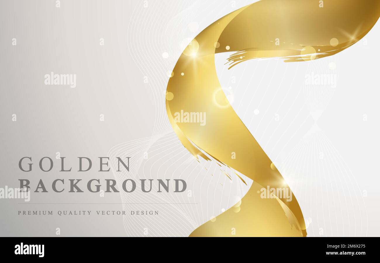 Golden wave abstract background vector Stock Vector Image & Art - Alamy