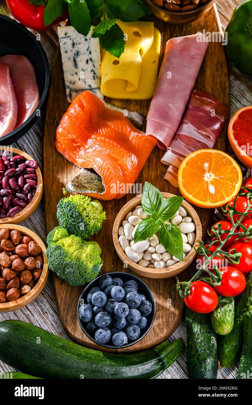 Low-carbohydrate diet products recommended for weight loss Stock Photo ...