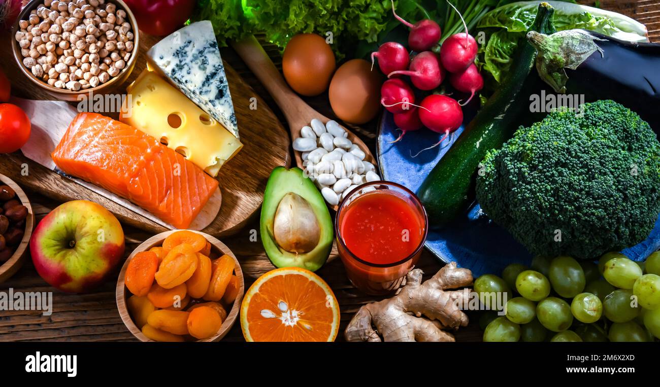 Food products representing the nutritarian diet which may improve ...