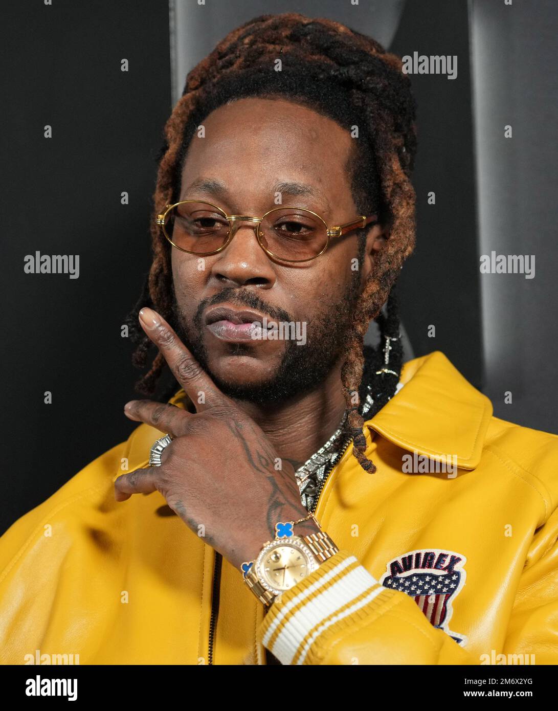 Hollywood, CA January 5, 2023. 2 Chainz arrives at the Starz "BMF ...