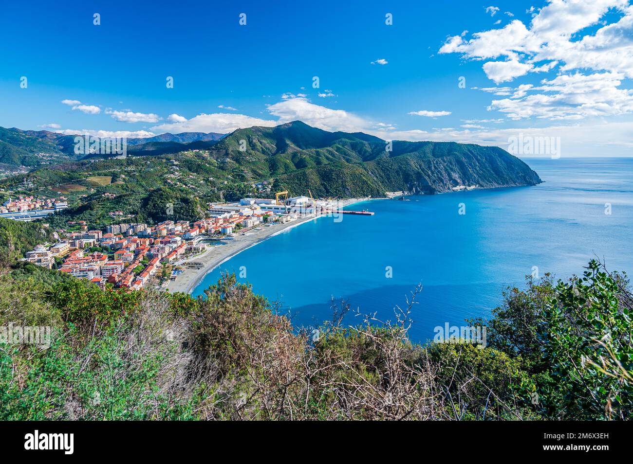 The bay of Riva Trigoso Stock Photo - Alamy