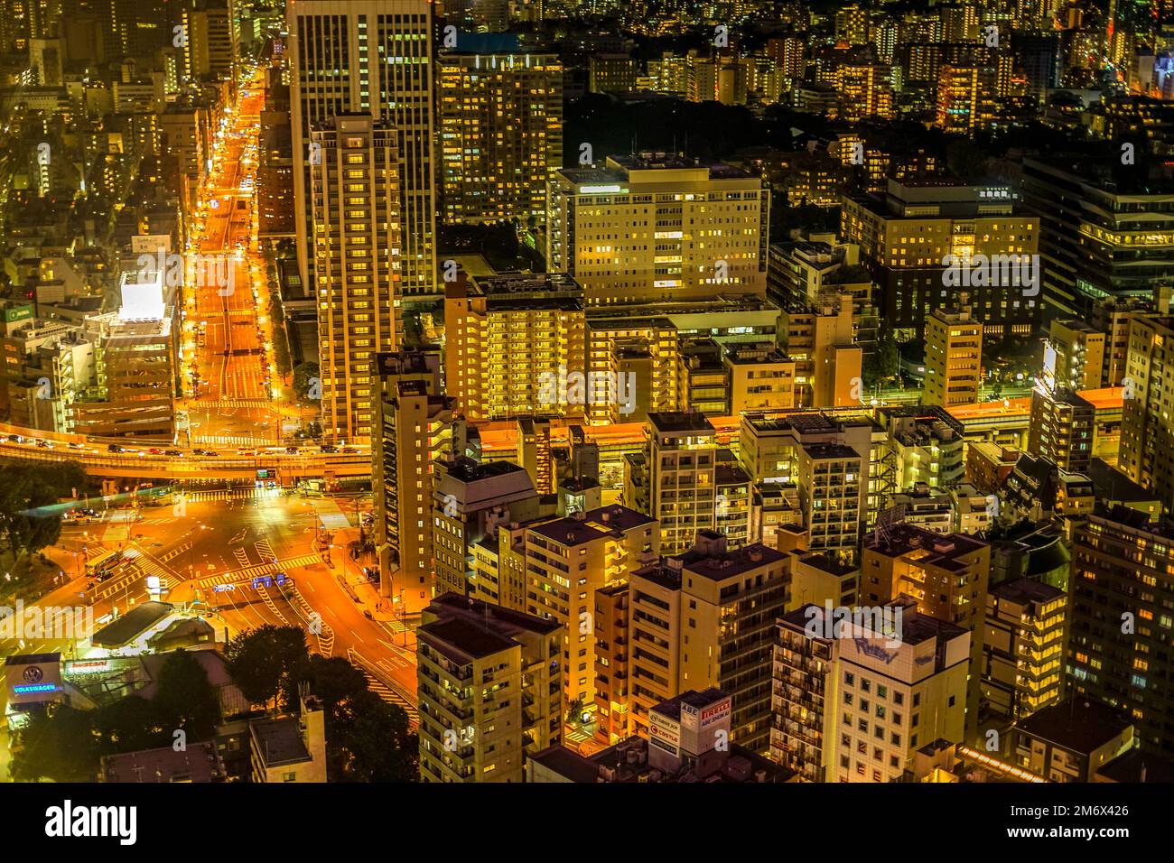 Tokyo night view as seen from Tokyo Tower Stock Photo - Alamy
