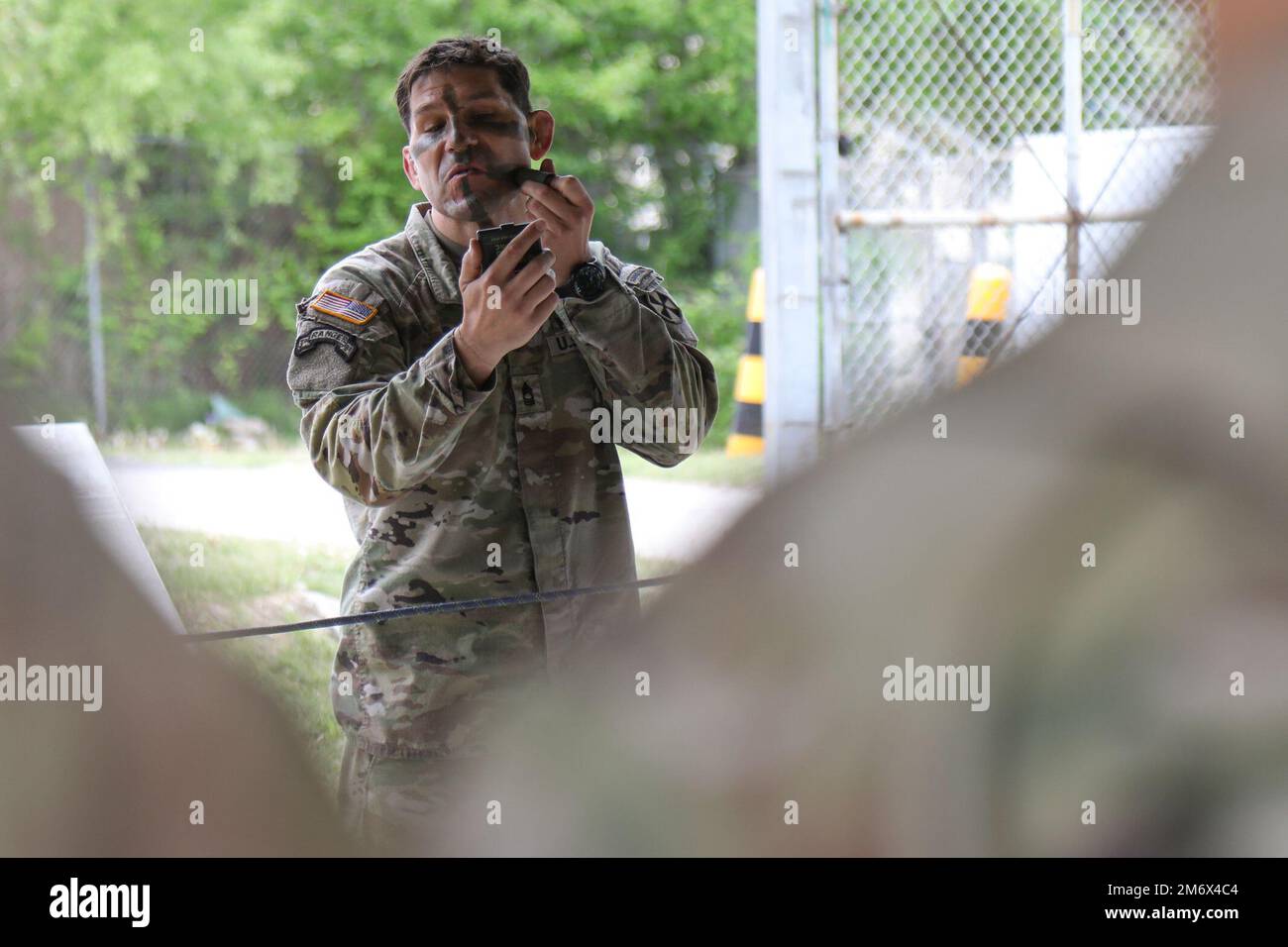 U.S. Army Master Sgt. James Stelly, assigned to U.S. Eighth Army's ...