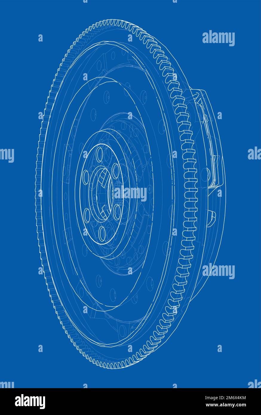 Sketch of clutch basket for the car. Vector Stock Vector Image & Art ...