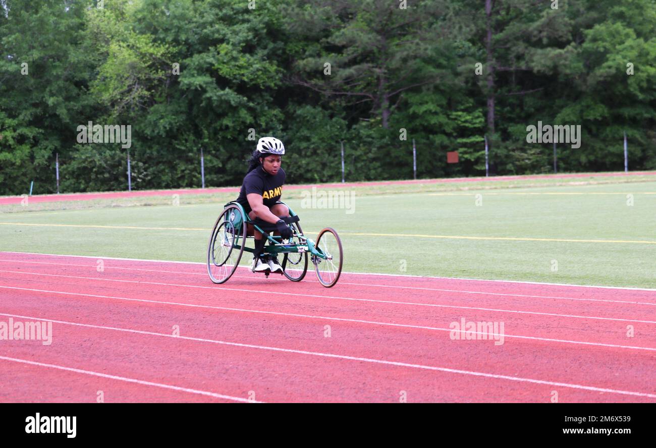 U.S. Army Spc. Corine Hamilton, Walter Reed Soldier Recovery Unit, is ...