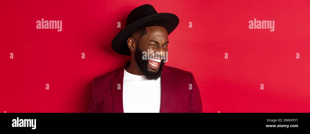 Cheeky african american man in hi-res stock photography and images - Alamy