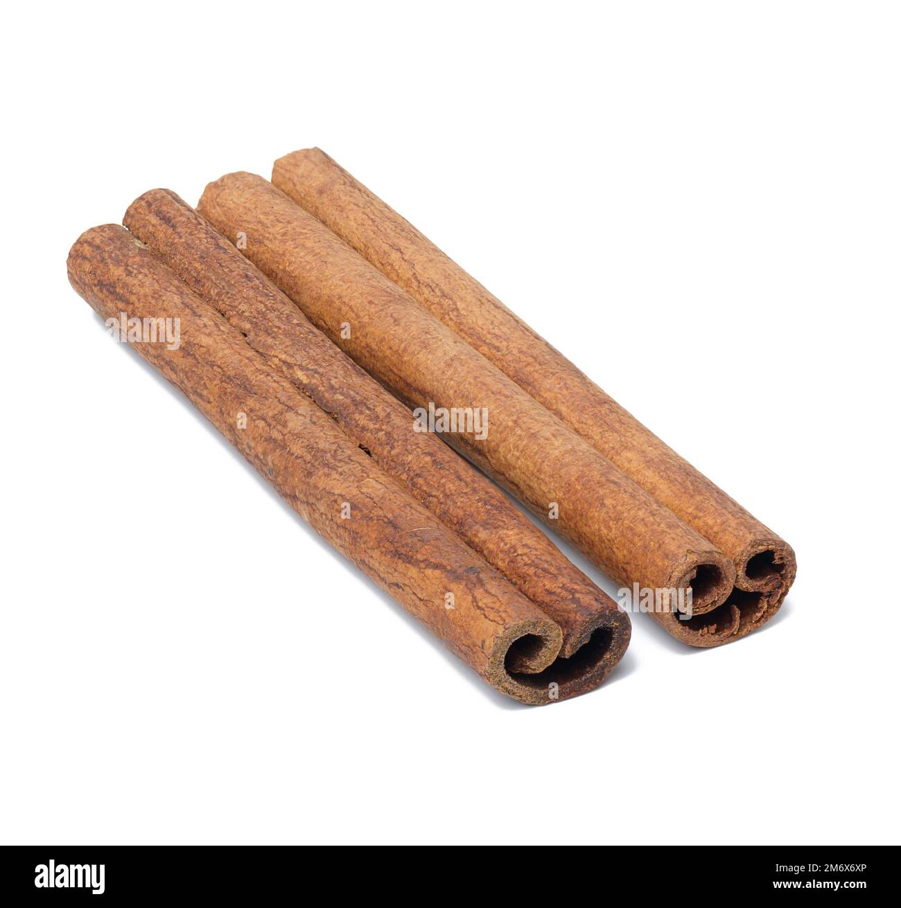 Dry cinnamon stick on a white isolated background, fragrant spice Stock ...