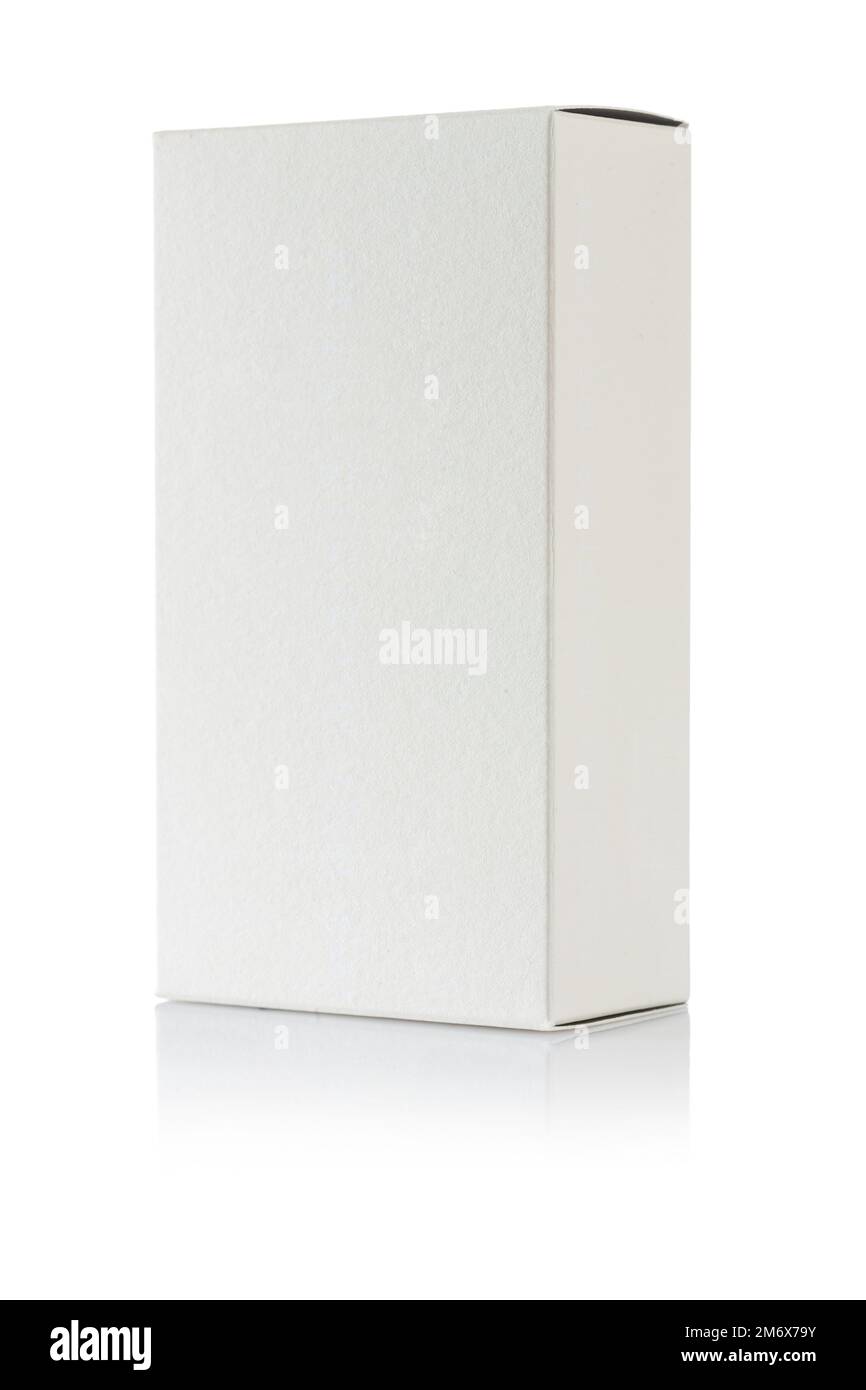 Plain white packing box Cut Out Stock Images & Pictures - Alamy