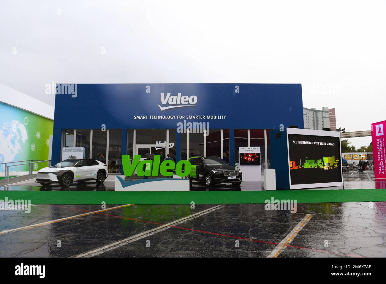 Las Vegas, USA. 05th Jan, 2023. A General view of the Valeo booth during CES 2023 at the Las ...