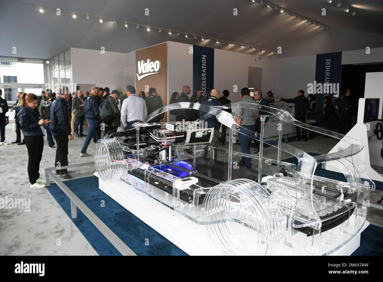 Las Vegas, USA. 05th Jan, 2023. Valeo electric car components and ...