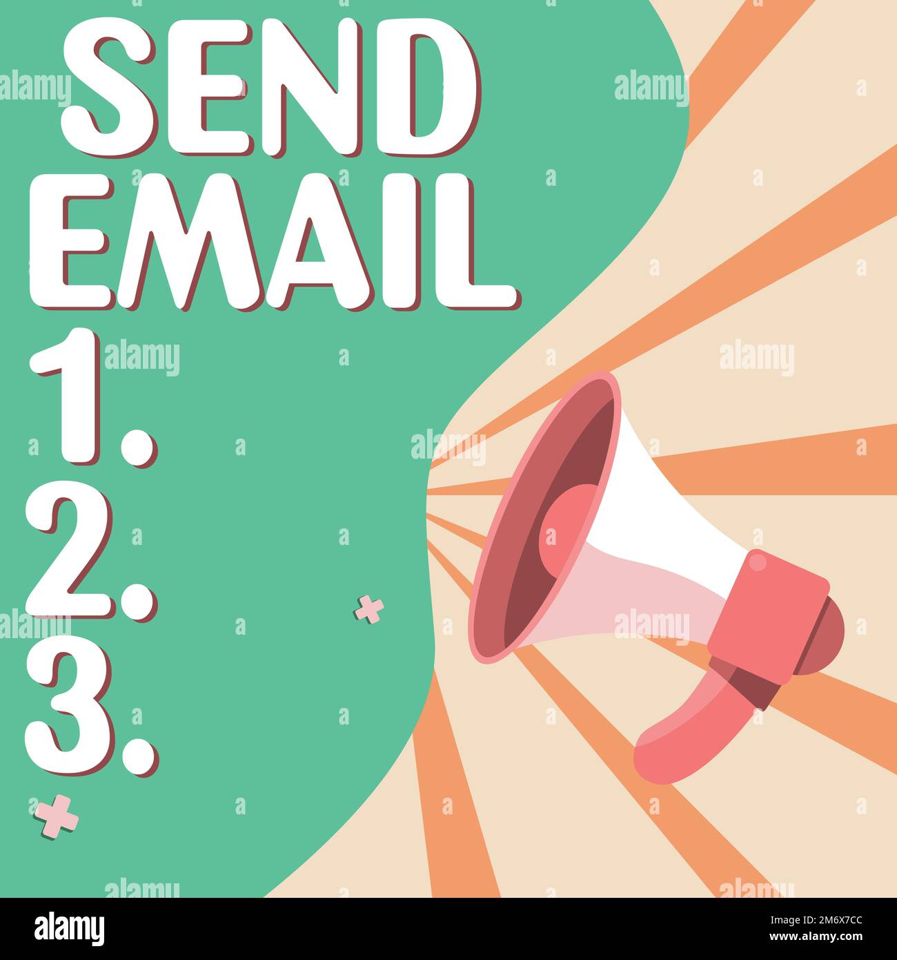 Conceptual display Send Email. Business showcase the system for using computers to send messages ...