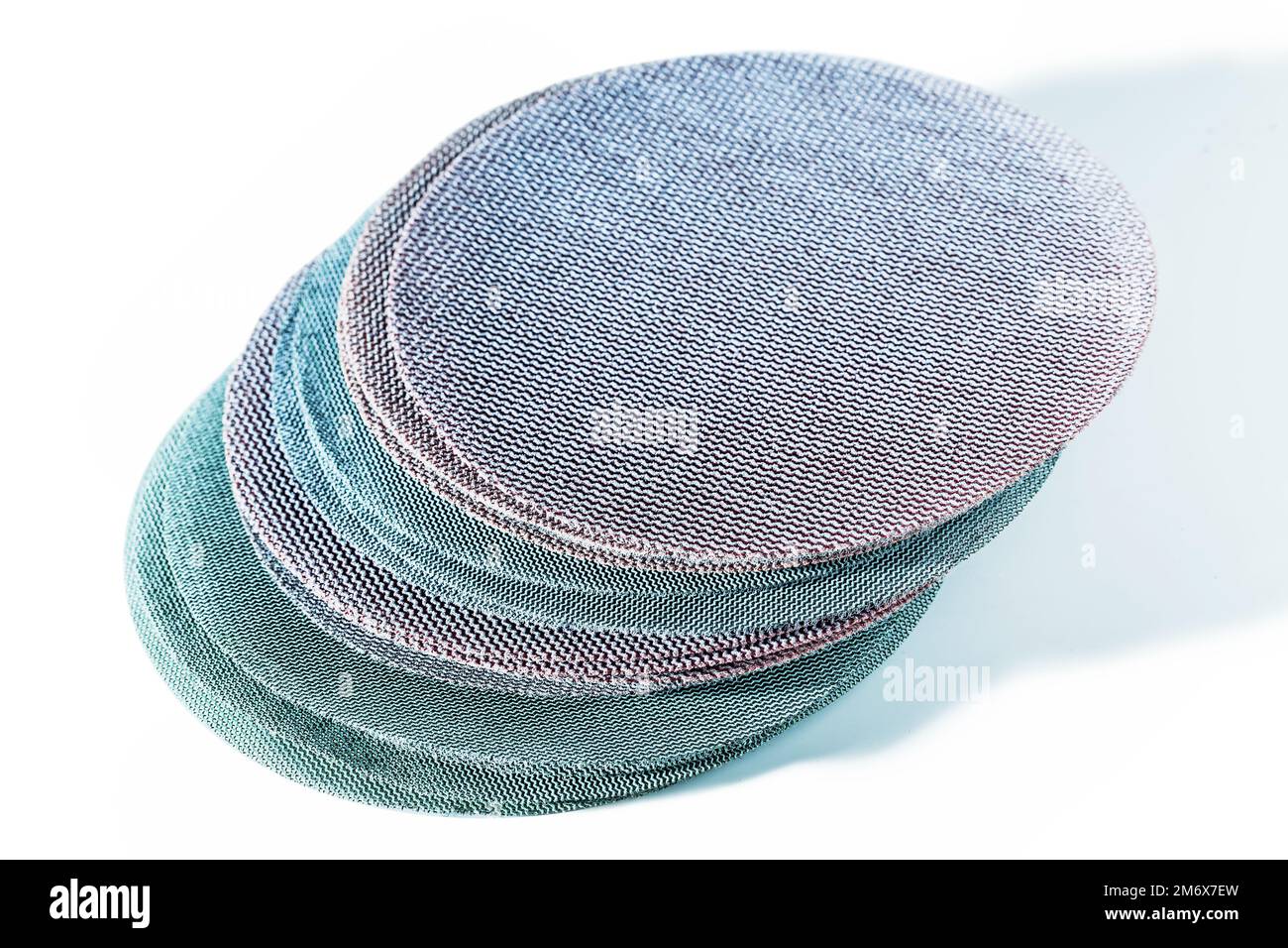 abrasive tools adhesive dustless sanding discs stack with randoms grits ...